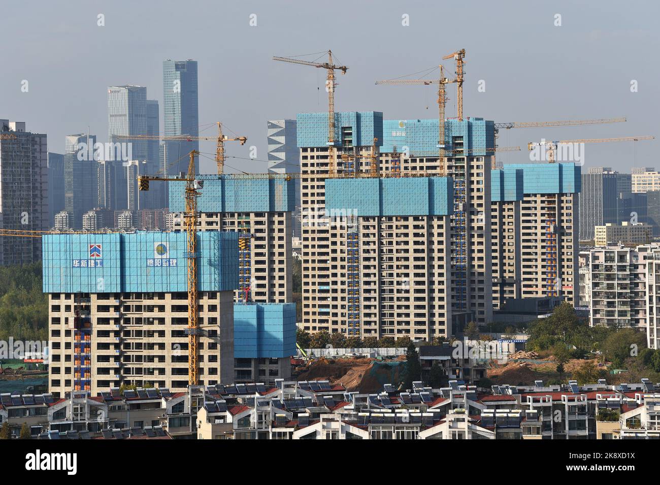 NANJING, CHINA - OCTOBER 25, 2022 - An aerial photo shows a commercial ...