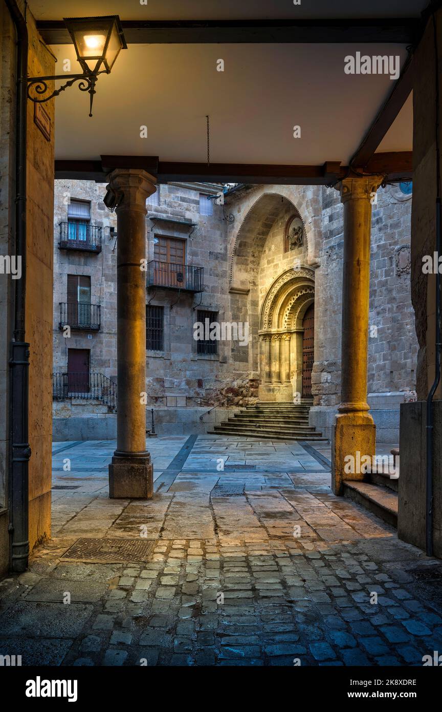Plaza del Chorrillo at Salamanca, Castile and Leon, Spain Stock Photo ...