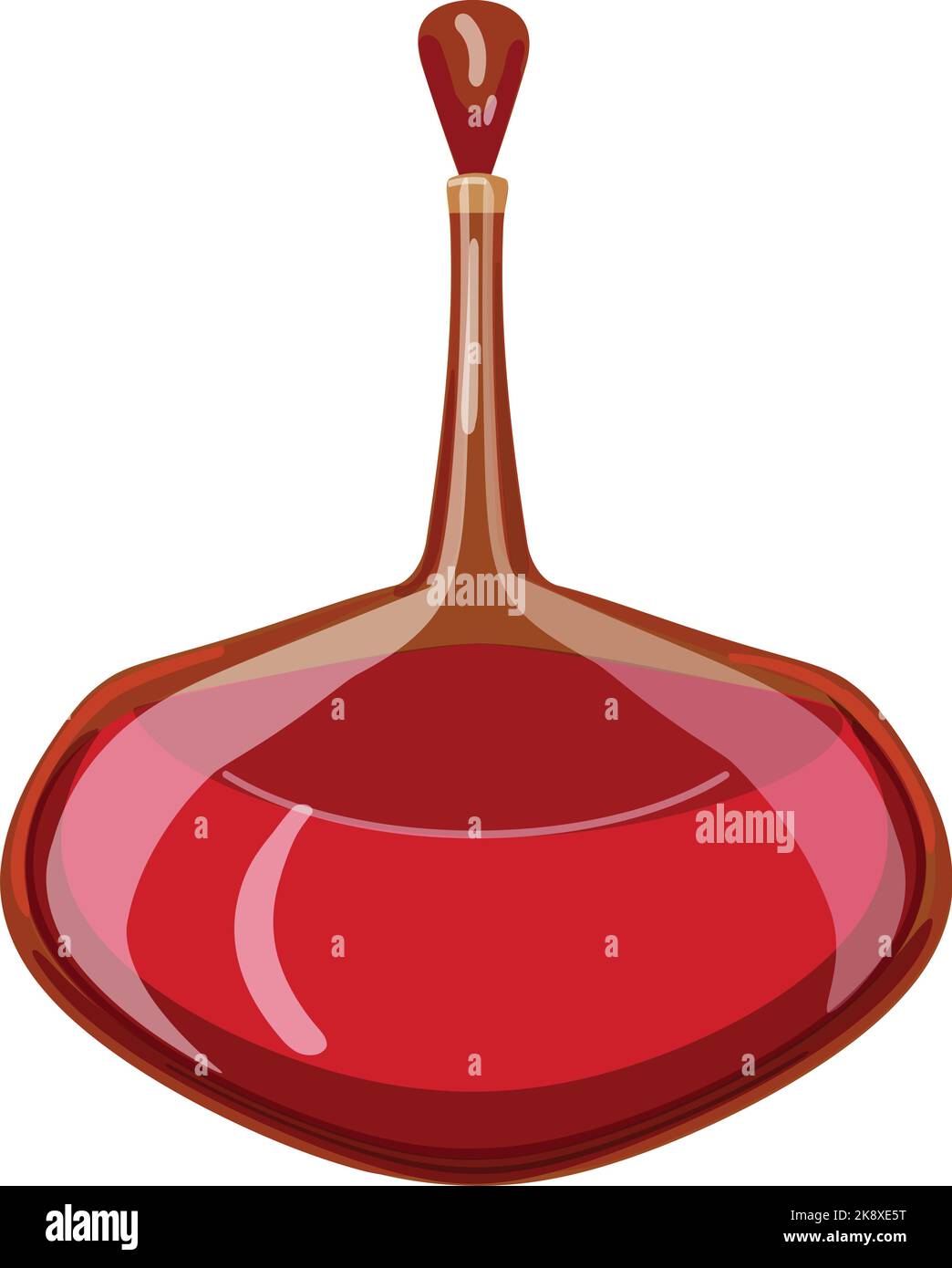 Red liquid bottle icon cartoon vector. Cosmetic product Stock Vector ...