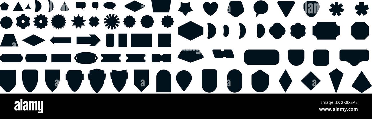 Vector sticker in geometric shapes. Retro Patch Stock Vector Image ...