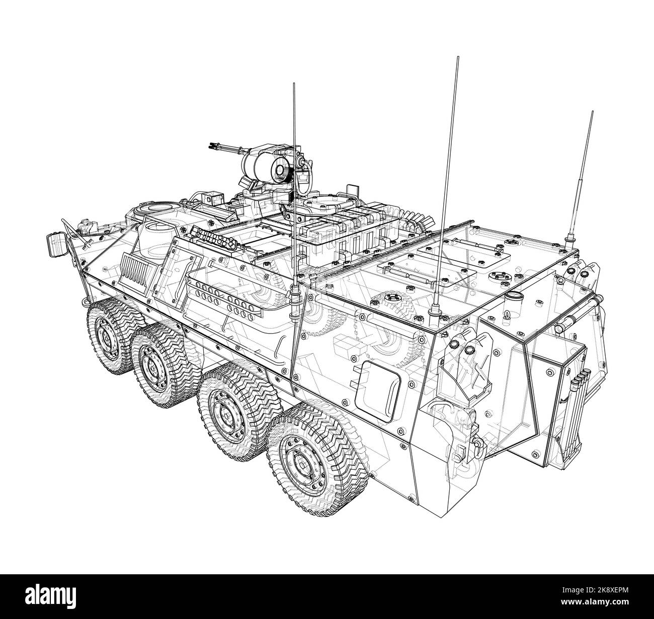 Armored personnel carrier. Vector Stock Vector Image & Art - Alamy