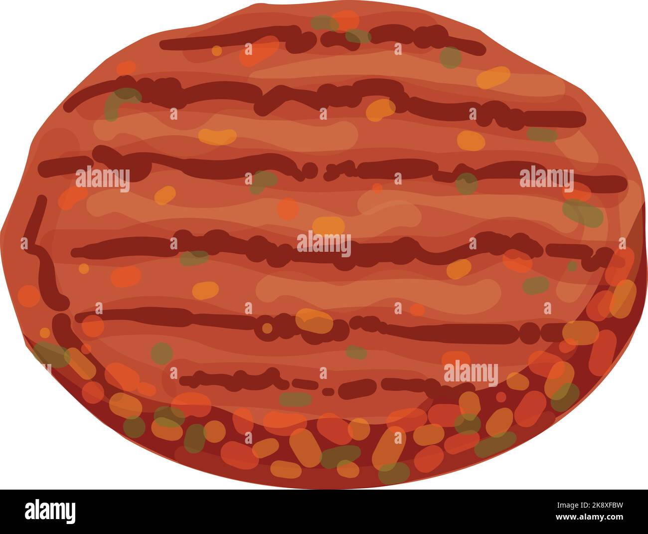 Burger meat icon cartoon vector. Big bread Stock Vector Image & Art - Alamy