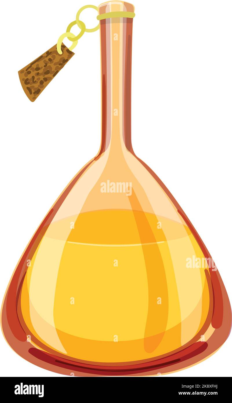 Alchemy elixir icon cartoon vector. Witch bottle Stock Vector Image ...