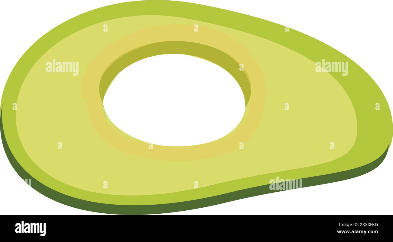 Avocado burger slice icon cartoon vector. Cheese bun Stock Vector Image ...