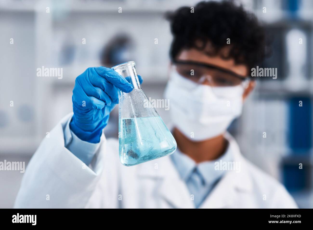 This substance holds many unique properties. Closeup shot of a young ...