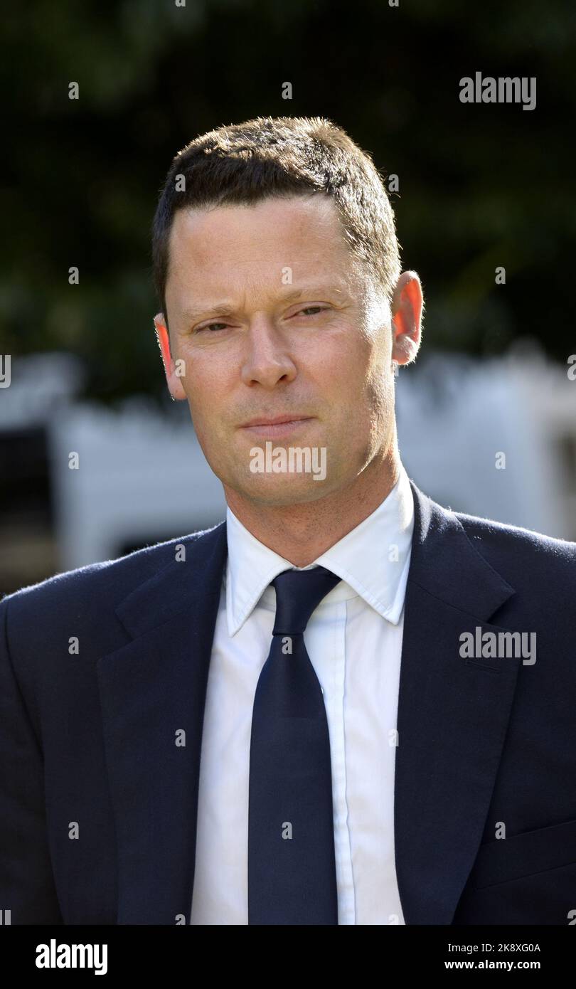 Alex Chalk MP (Con: Cheltenham) in Westminster, on the day Rishi Sunak ...