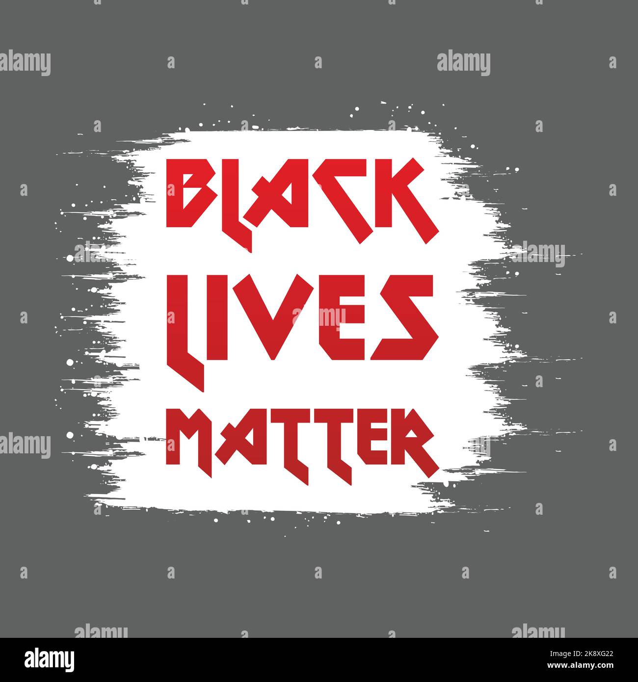 Black Lives Matter. Protest Banner about Human Right of Black People in ...