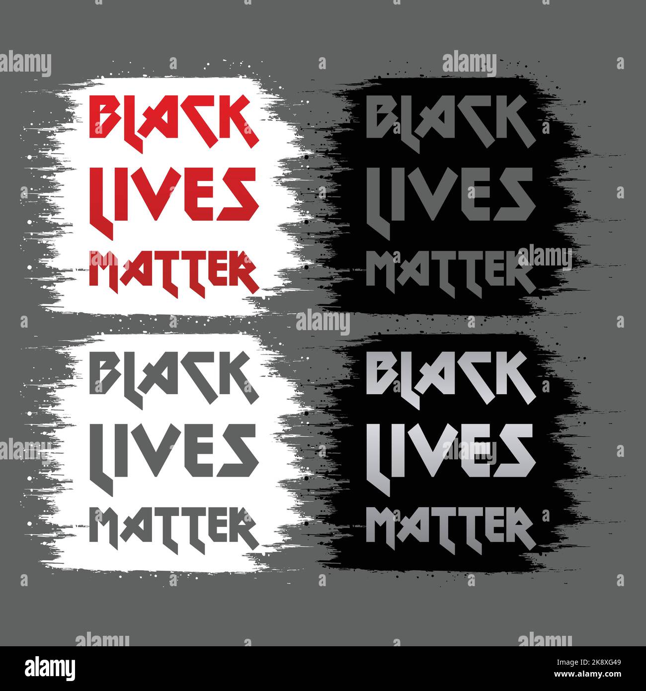 Black Lives Matter. Protest Banner about Human Right of Black People in ...