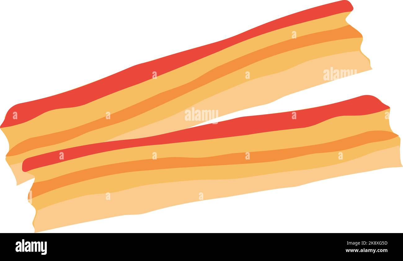 Burger bacon sticks icon cartoon vector. Cheese bun Stock Vector Image ...