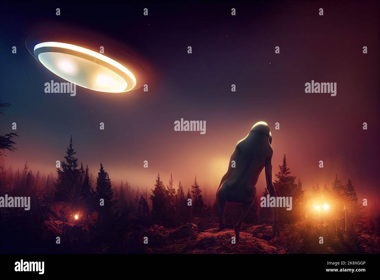 Spaceship landing hi-res stock photography and images - Alamy