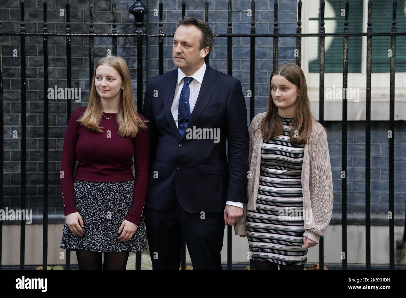 Liz Truss's husband Hugh O'Leary and children Frances and Liberty ...