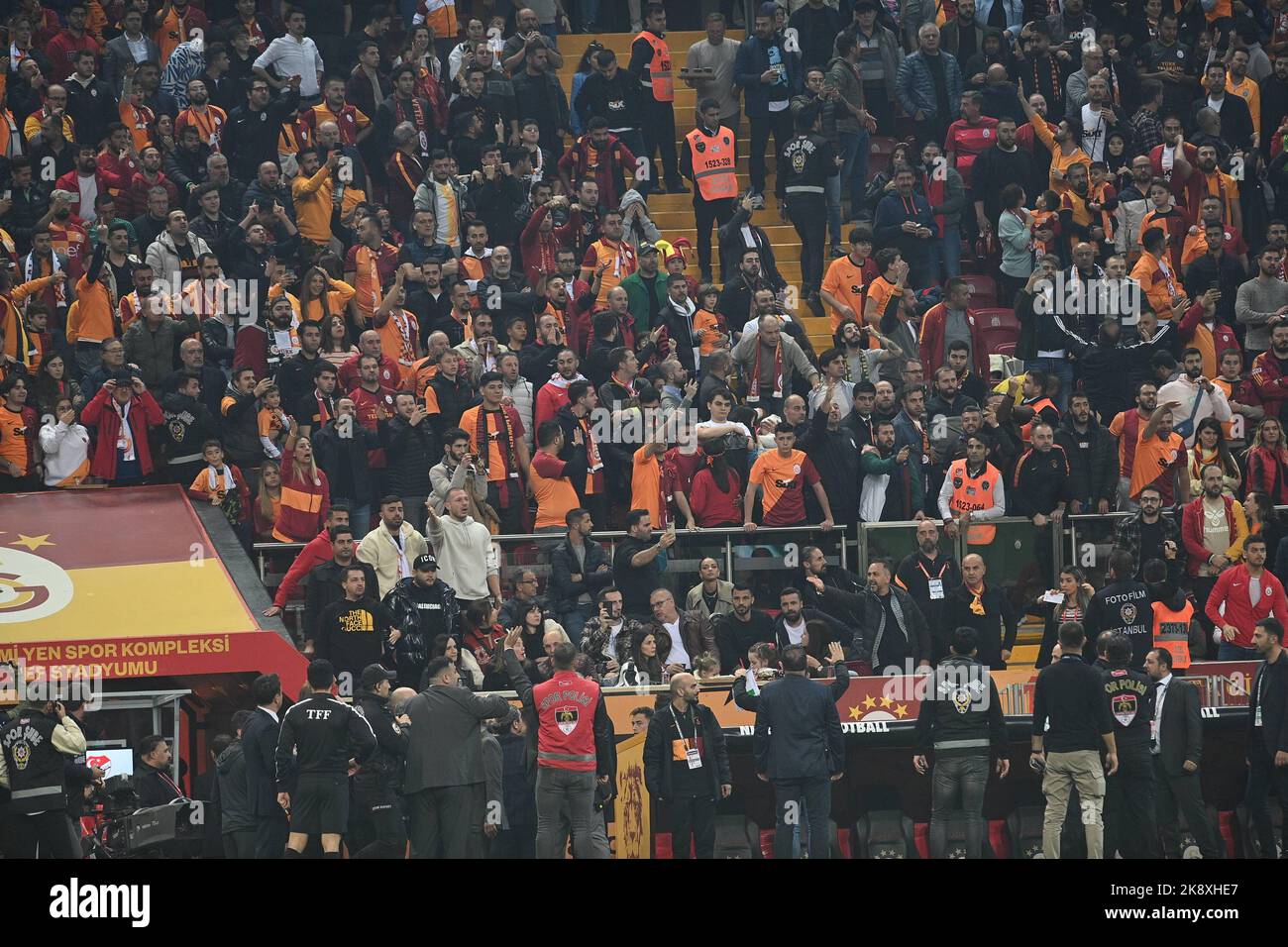 October 23, 2022, Istanbul, Warsaw, Turkey: Supporter of Galatasaray ...