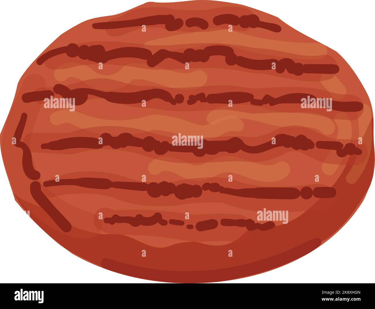 American cutlet icon cartoon vector. Burger food Stock Vector Image ...