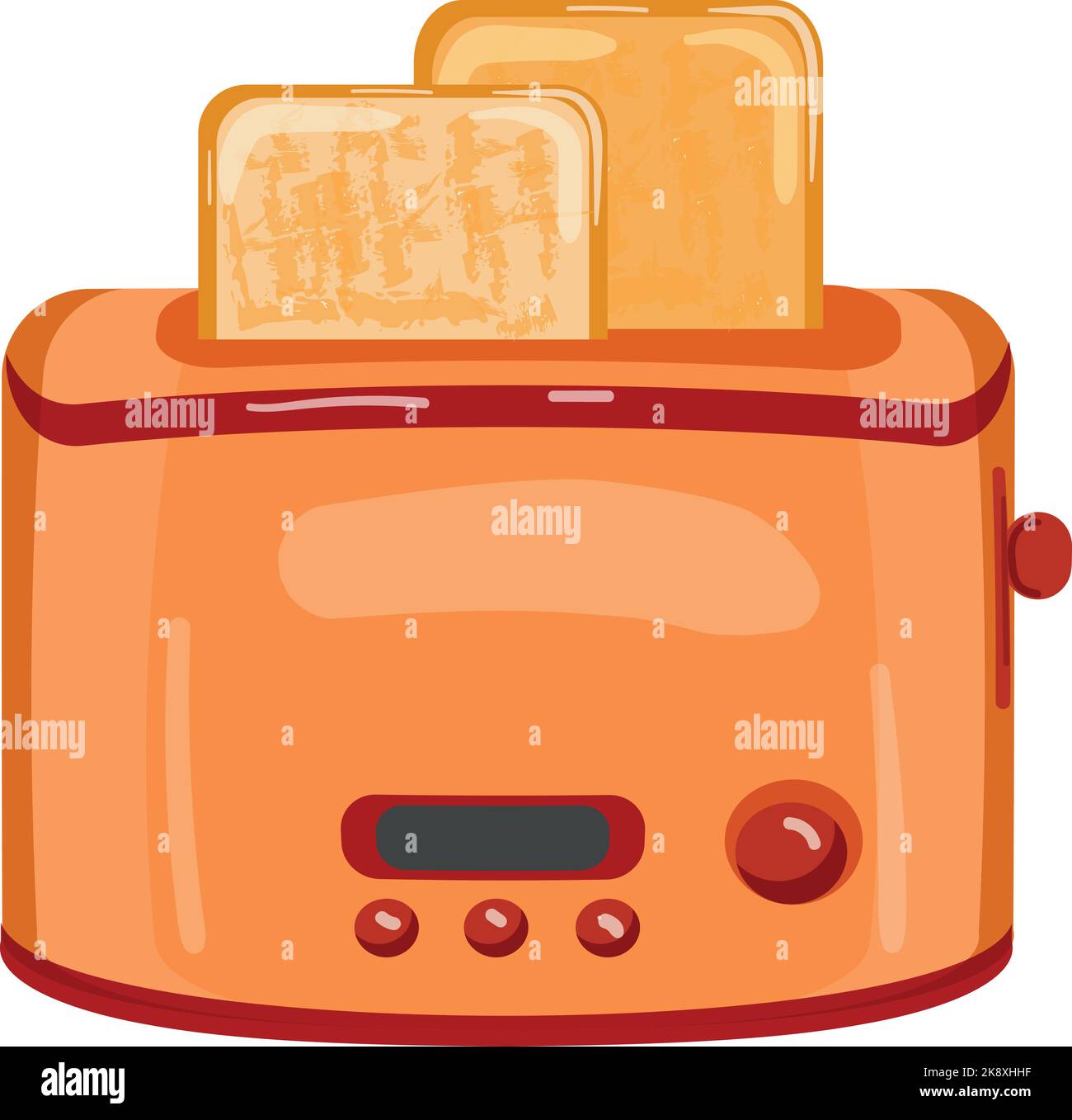 Bread toaster icon cartoon vector. Toast machine Stock Vector Image ...
