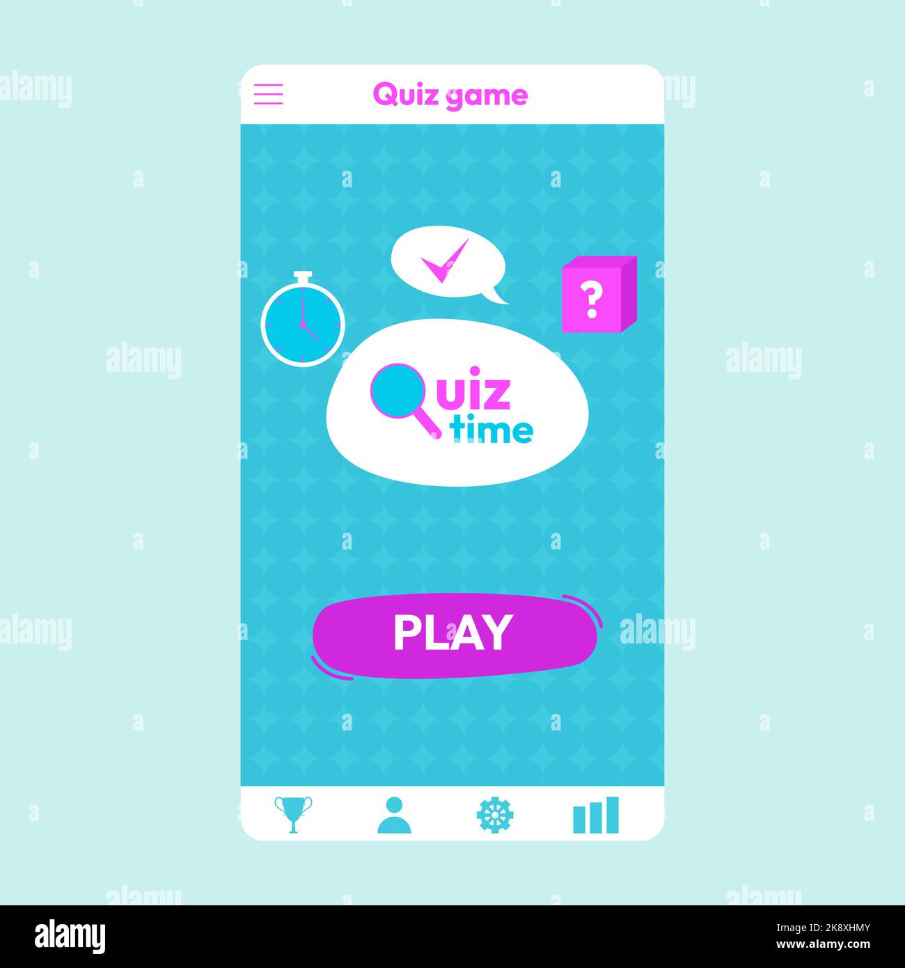 Quiz Test Lottery Millionaire Menu Template Quiz Game Frame Main Menu