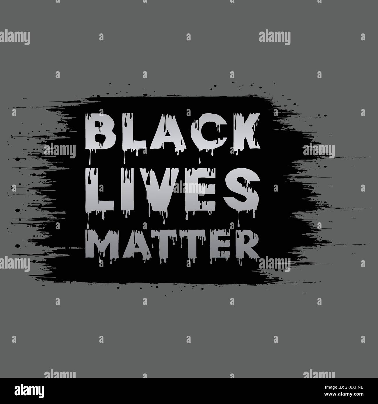 Black lives matter typography text effect with paint texture background ...