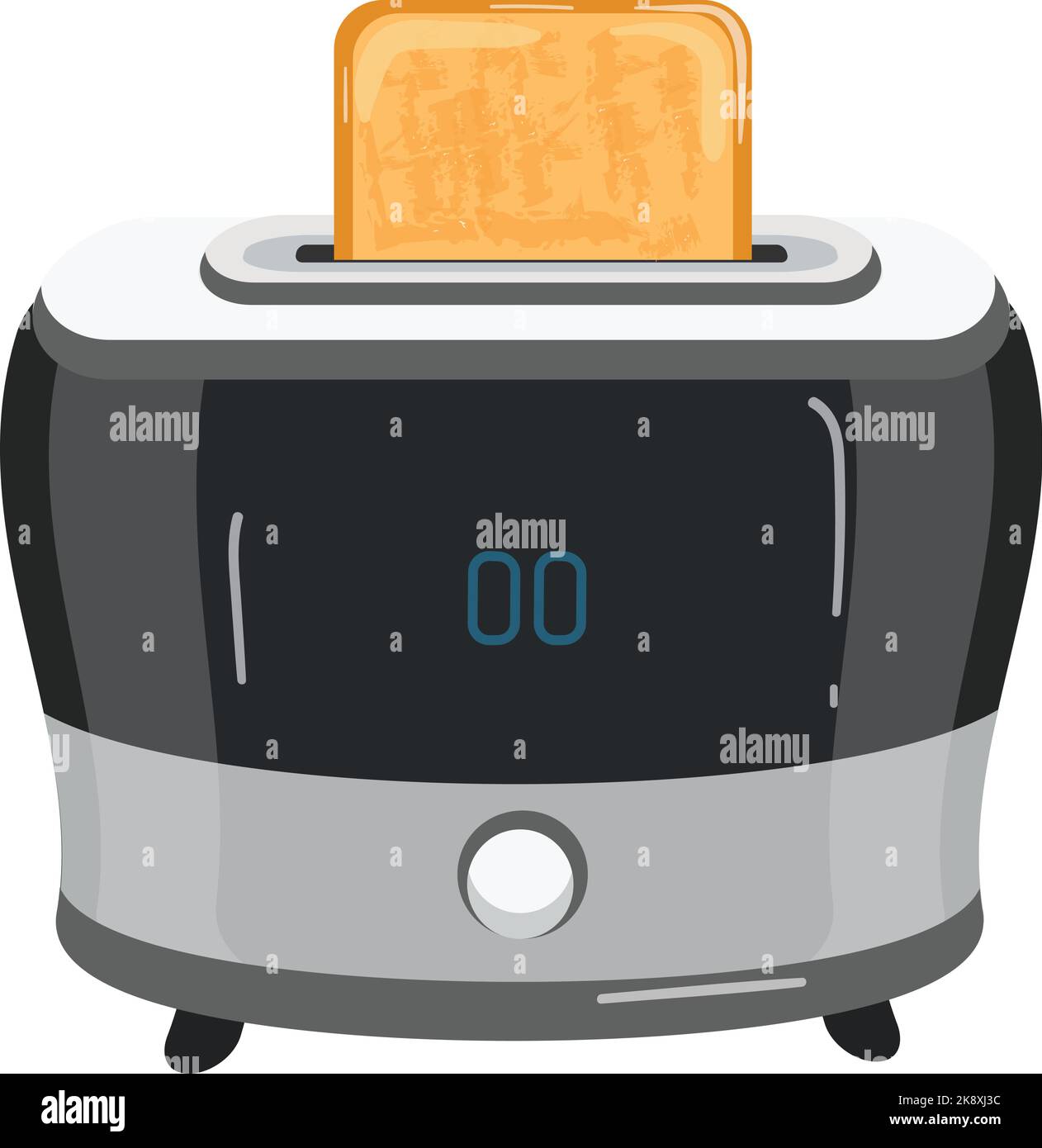Toast machine icon cartoon vector. Bread toaster Stock Vector Image ...