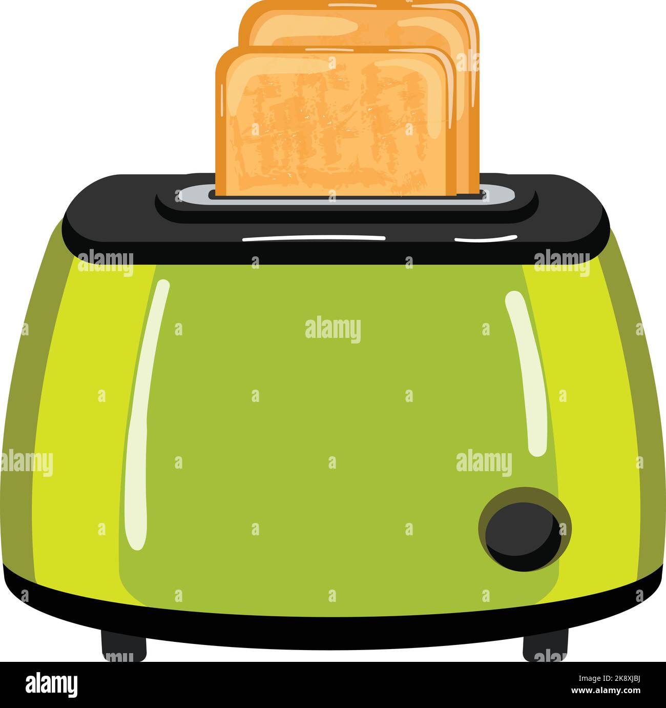 Kitchen toaster icon cartoon vector. Bread machine Stock Vector Image ...