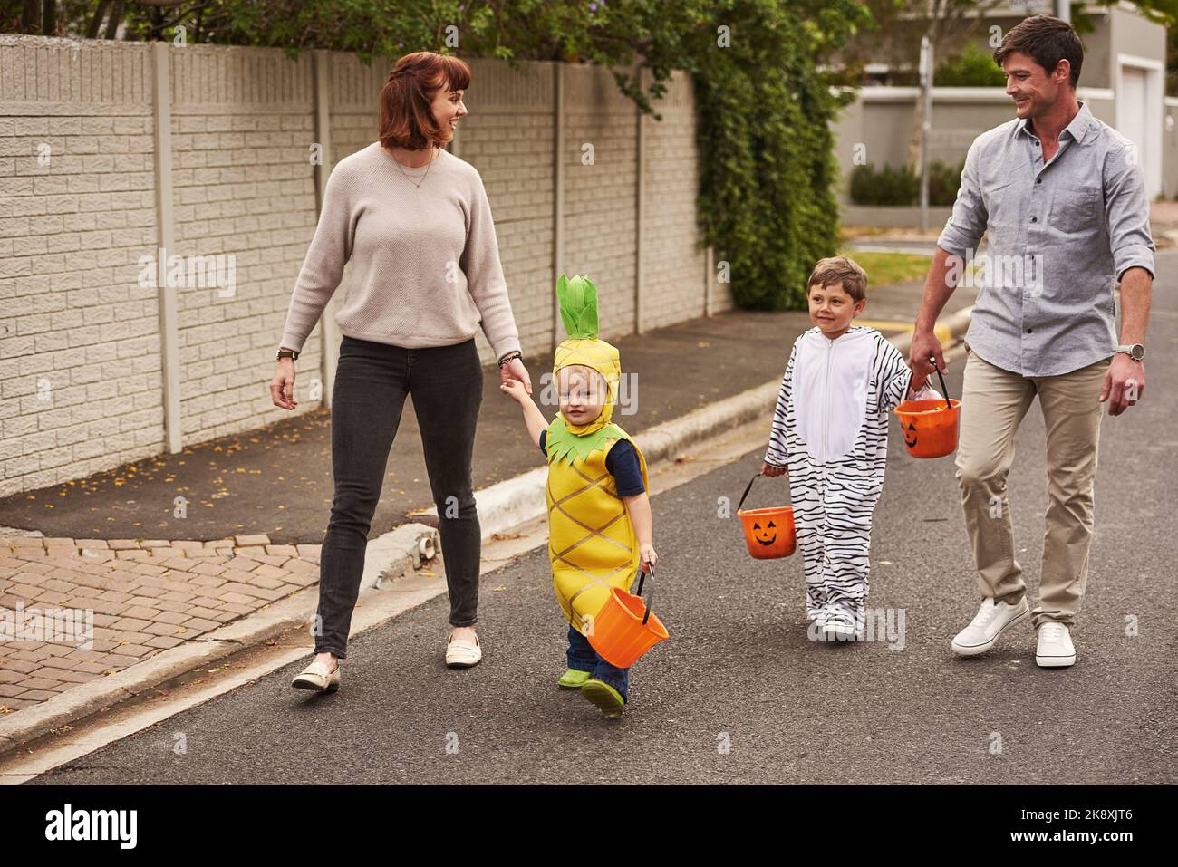 Lets go give the neighbors a scare. Full length shot of an adorable ...
