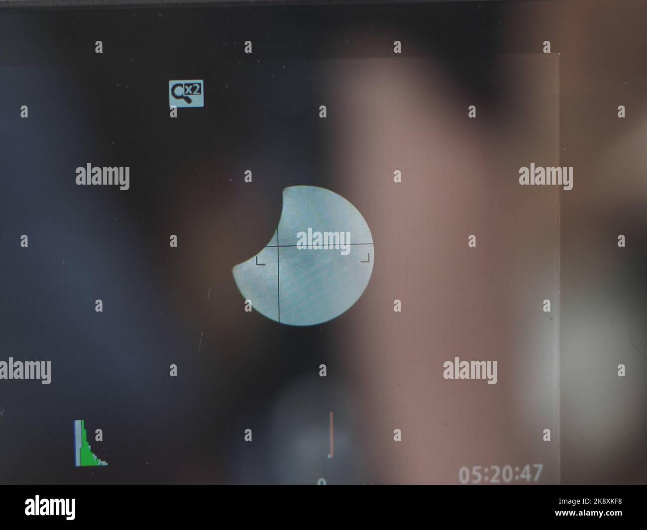 Sheerness, Kent, UK. 25th Oct, 2022. UK Weather: the partial solar ...