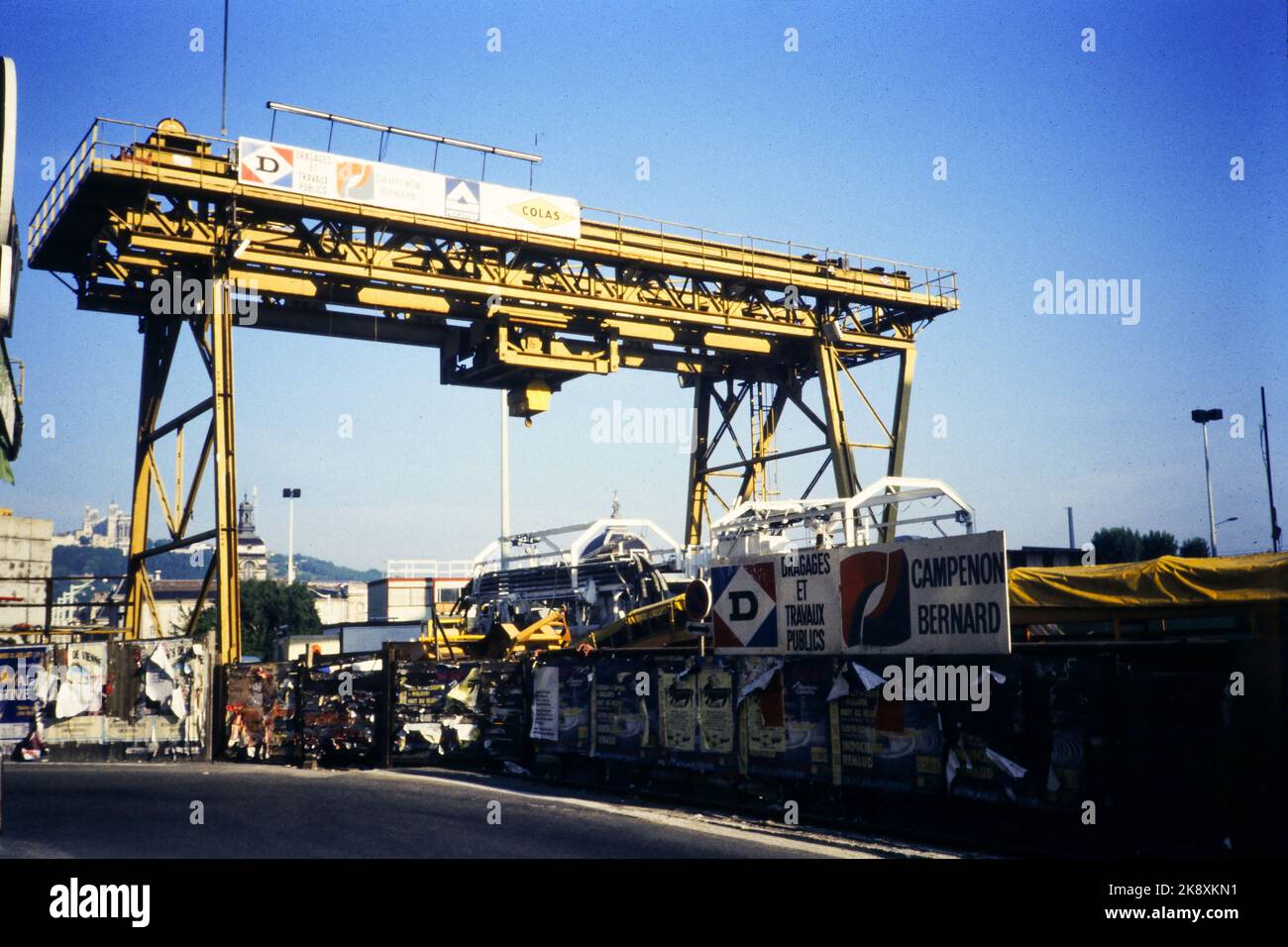 Construction of the D line of Lyon's underground, Lyon, France Stock ...