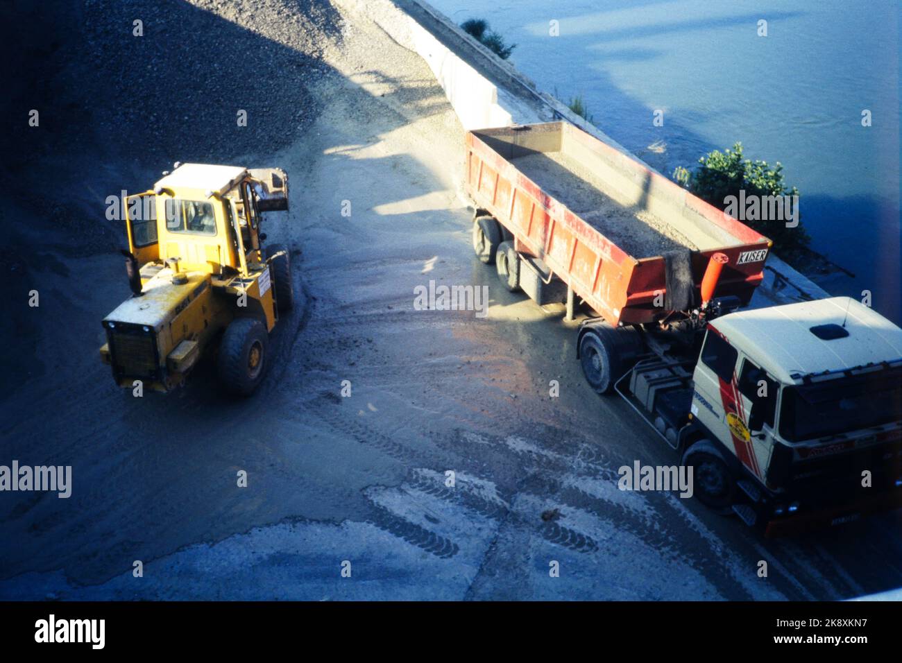 Construction of the D line of Lyon's underground, Lyon, France Stock ...
