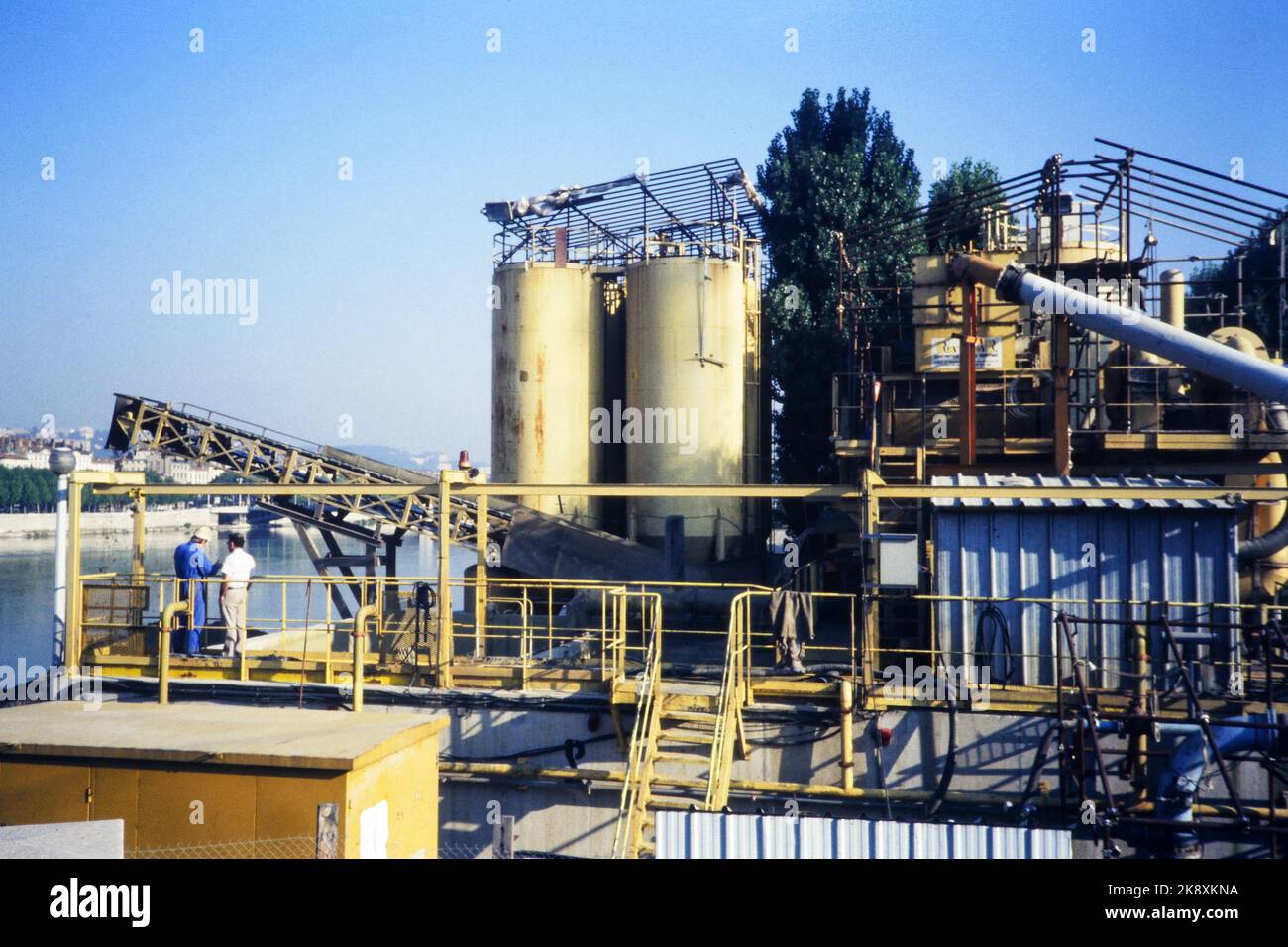 Construction of the D line of Lyon's underground, Lyon, France Stock ...