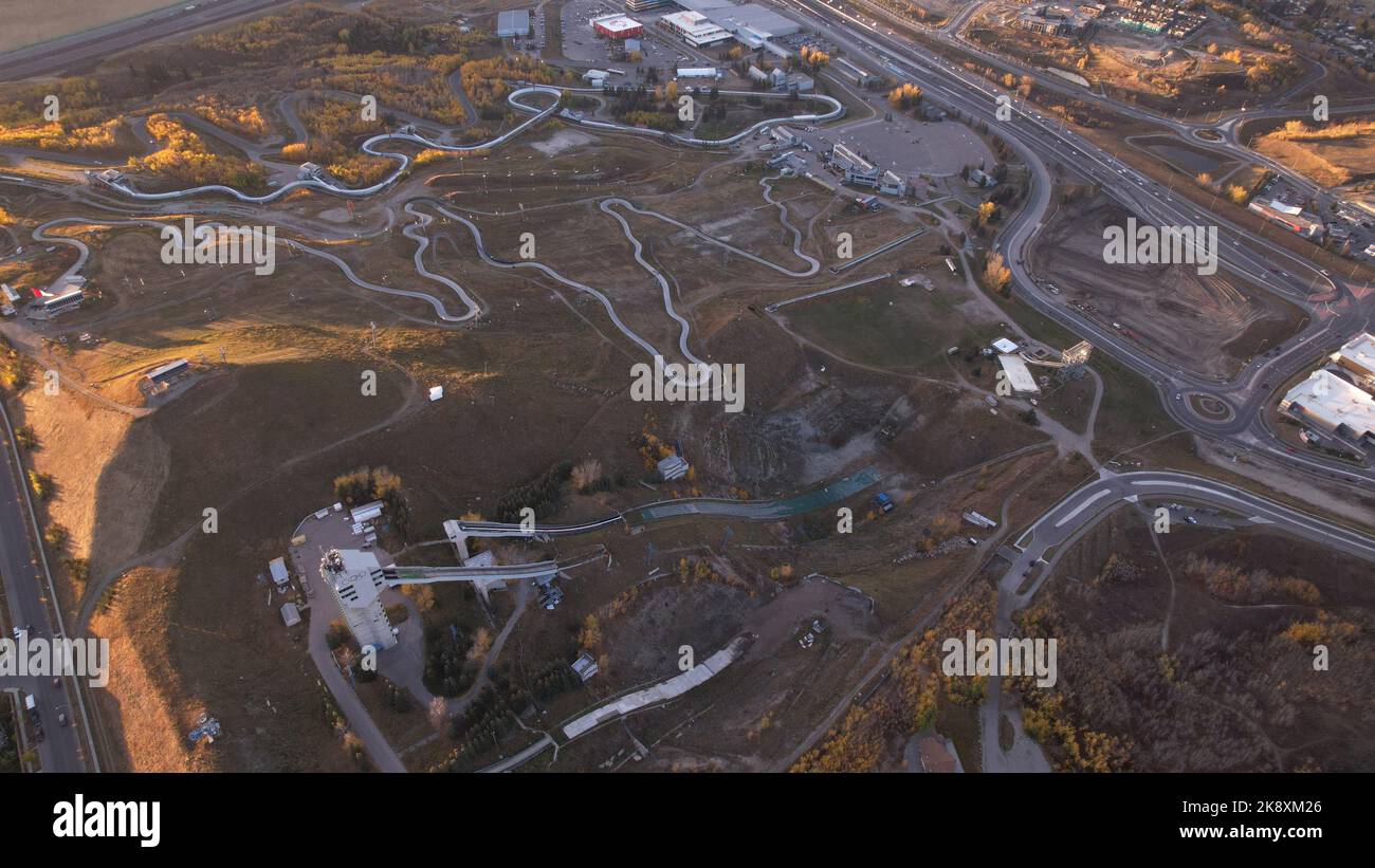 An aerial view of Olympic park in Calgary Stock Photo - Alamy