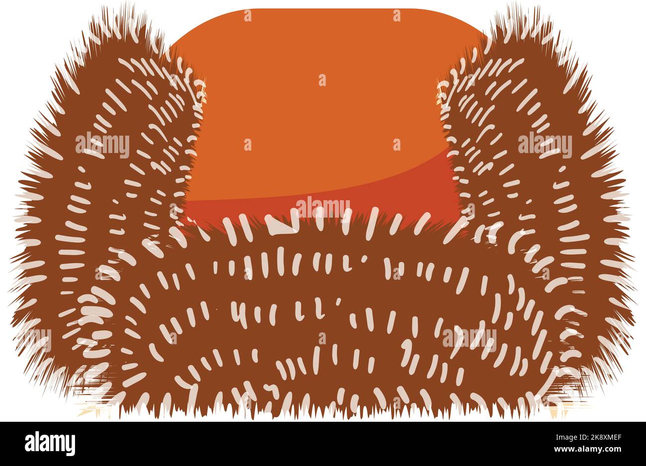 Man winter headwear icon cartoon vector. Cold scarf Stock Vector Image ...