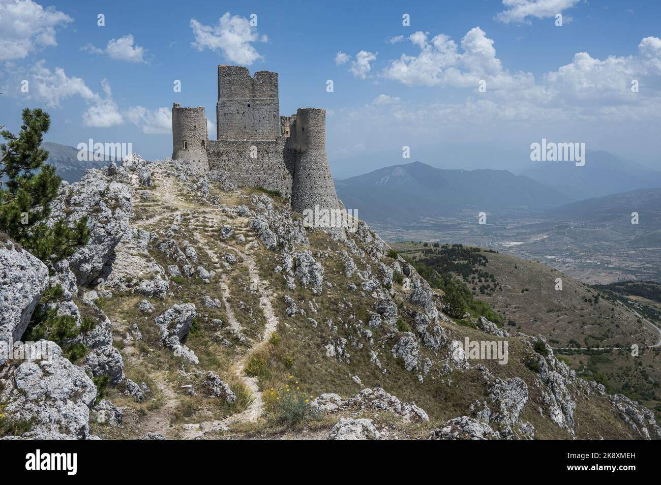 The ancient castle of Rocca Calascio where the film Ladyhawke was ...
