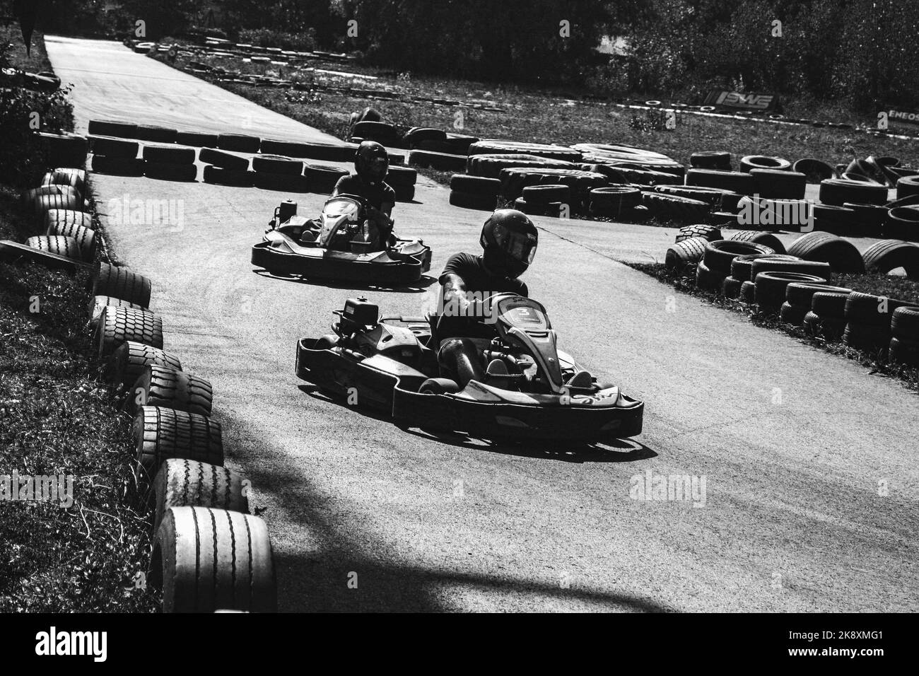 Safety go kart Black and White Stock Photos & Images - Alamy