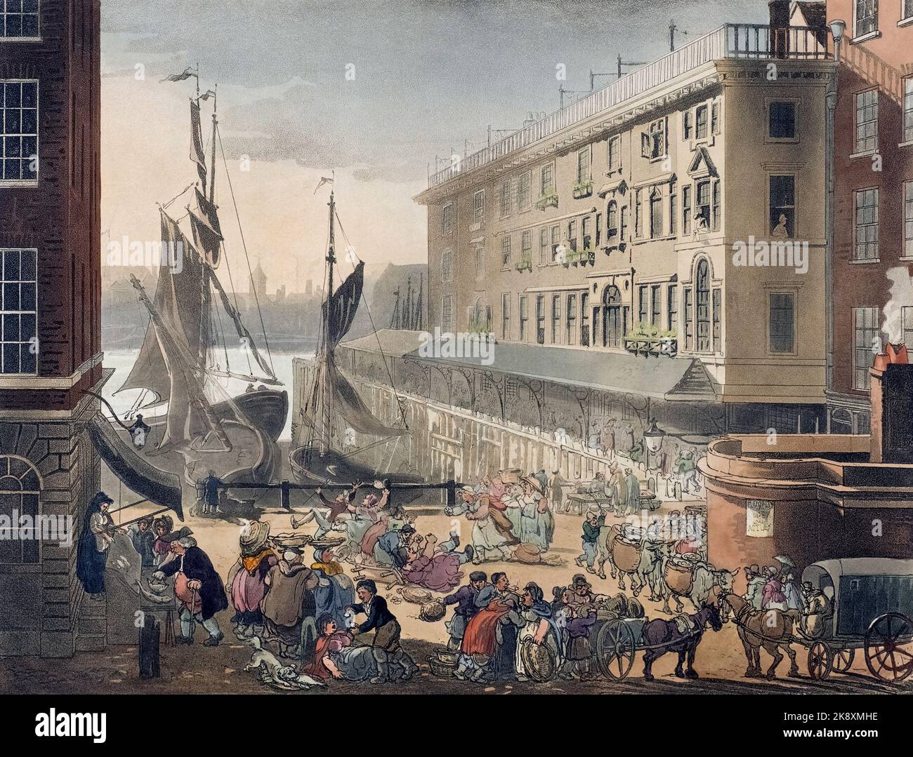 Billingsgate fish market 19th century hi-res stock photography and ...
