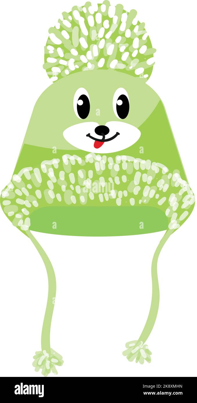 Fun winter outfit icon cartoon vector. Hat cap Stock Vector Image & Art ...