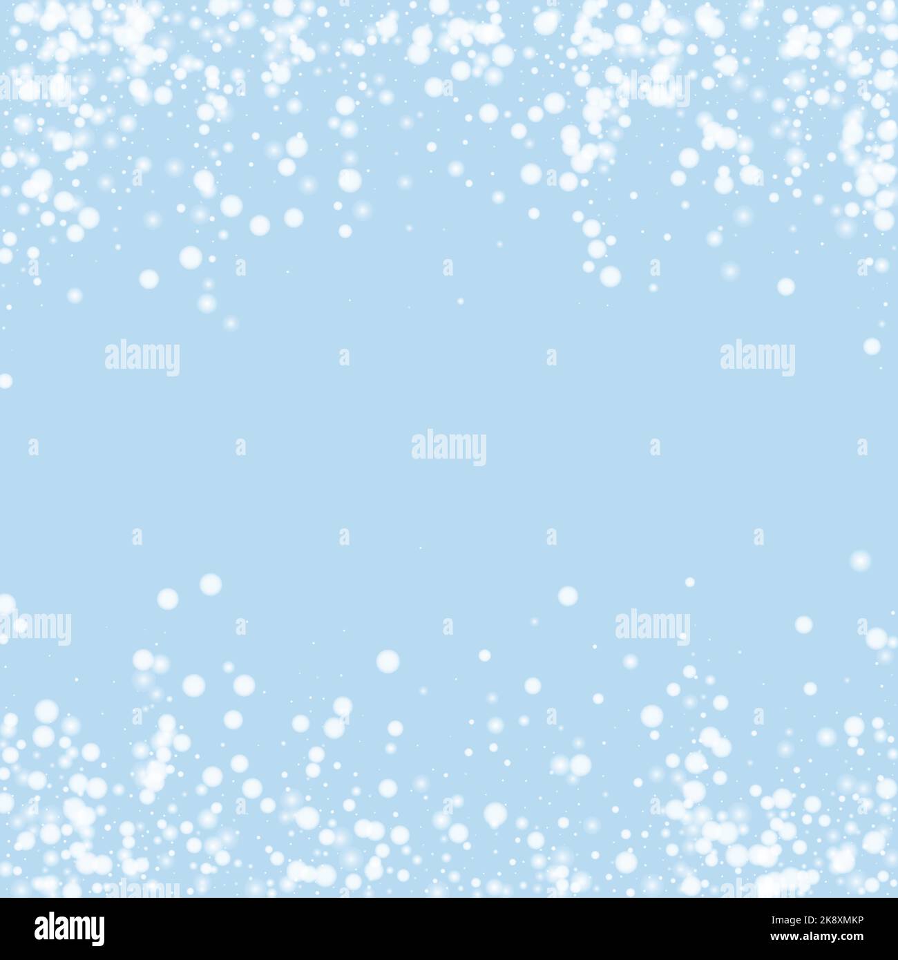 Falling snowflakes christmas background. Subtle flying snow flakes and ...