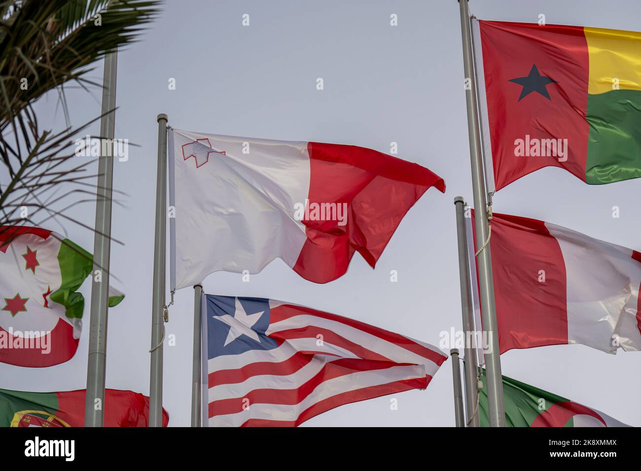 The Flag Plaza, displays 119 flags from countries with authorized ...