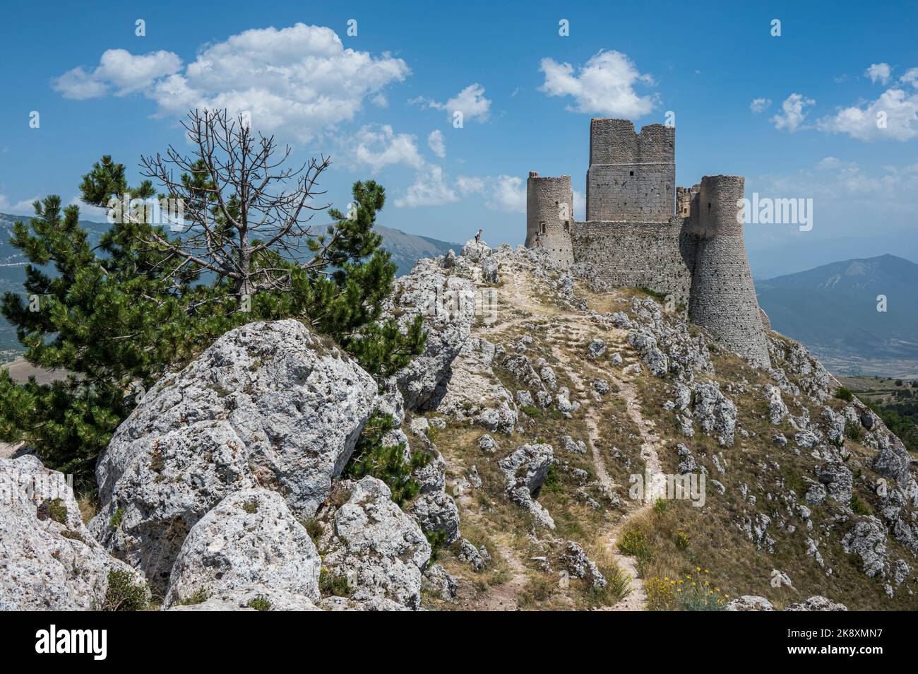 The ancient castle of Rocca Calascio where the film Ladyhawke was ...