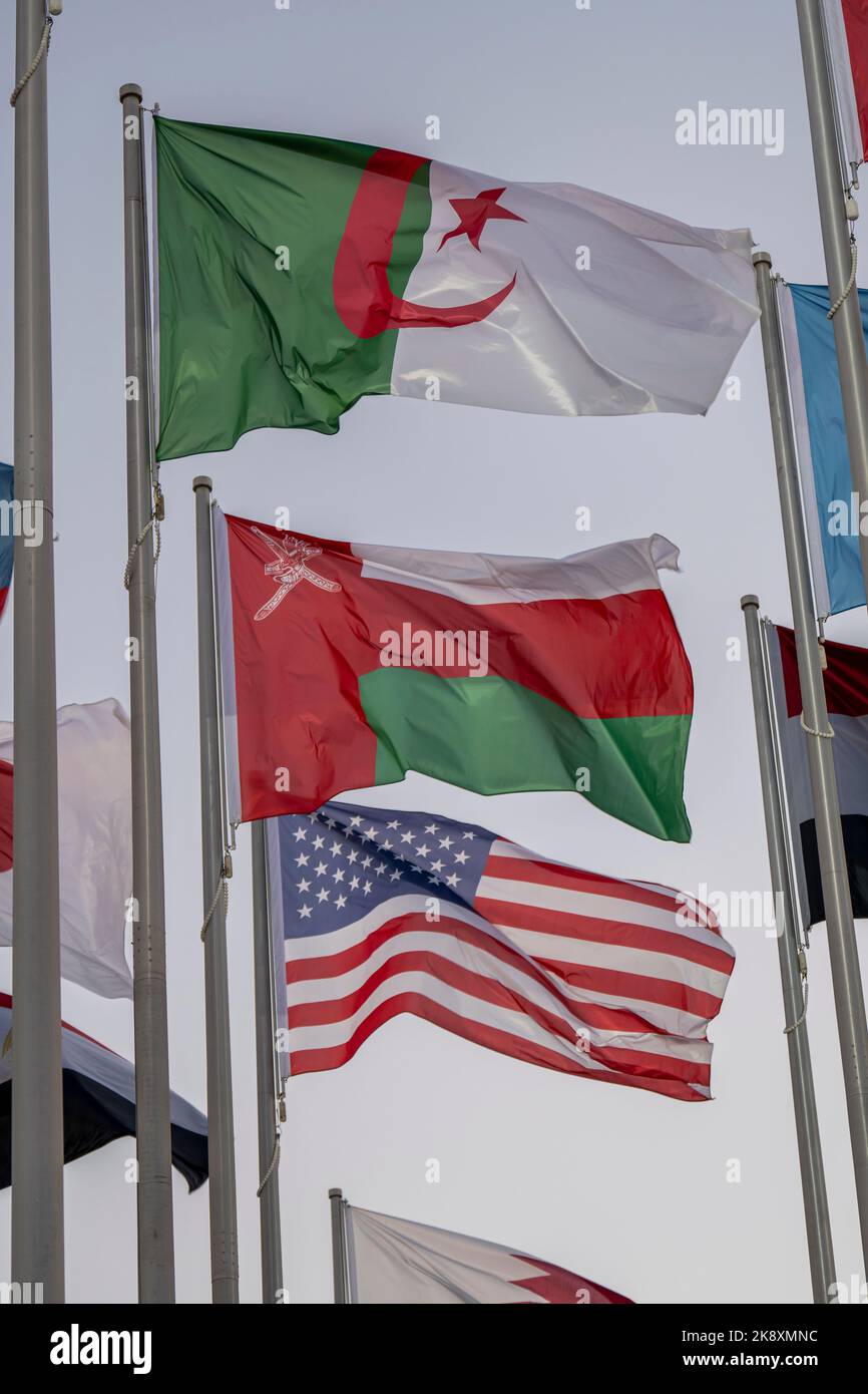 The Flag Plaza, displays 119 flags from countries with authorized ...