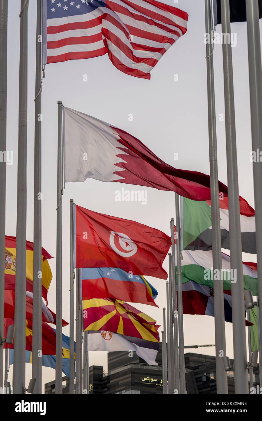 The Flag Plaza, displays 119 flags from countries with authorized ...