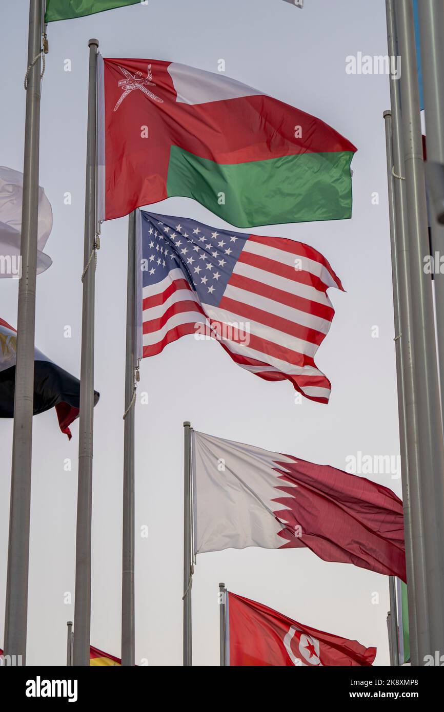 The Flag Plaza, displays 119 flags from countries with authorized ...