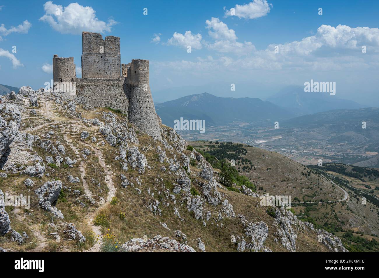 The ancient castle of Rocca Calascio where the film Ladyhawke was ...