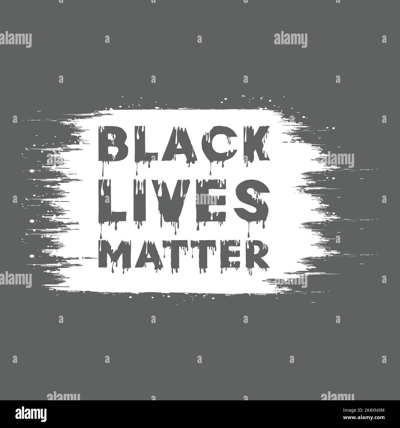 Black lives matter typography text effect with paint texture background ...