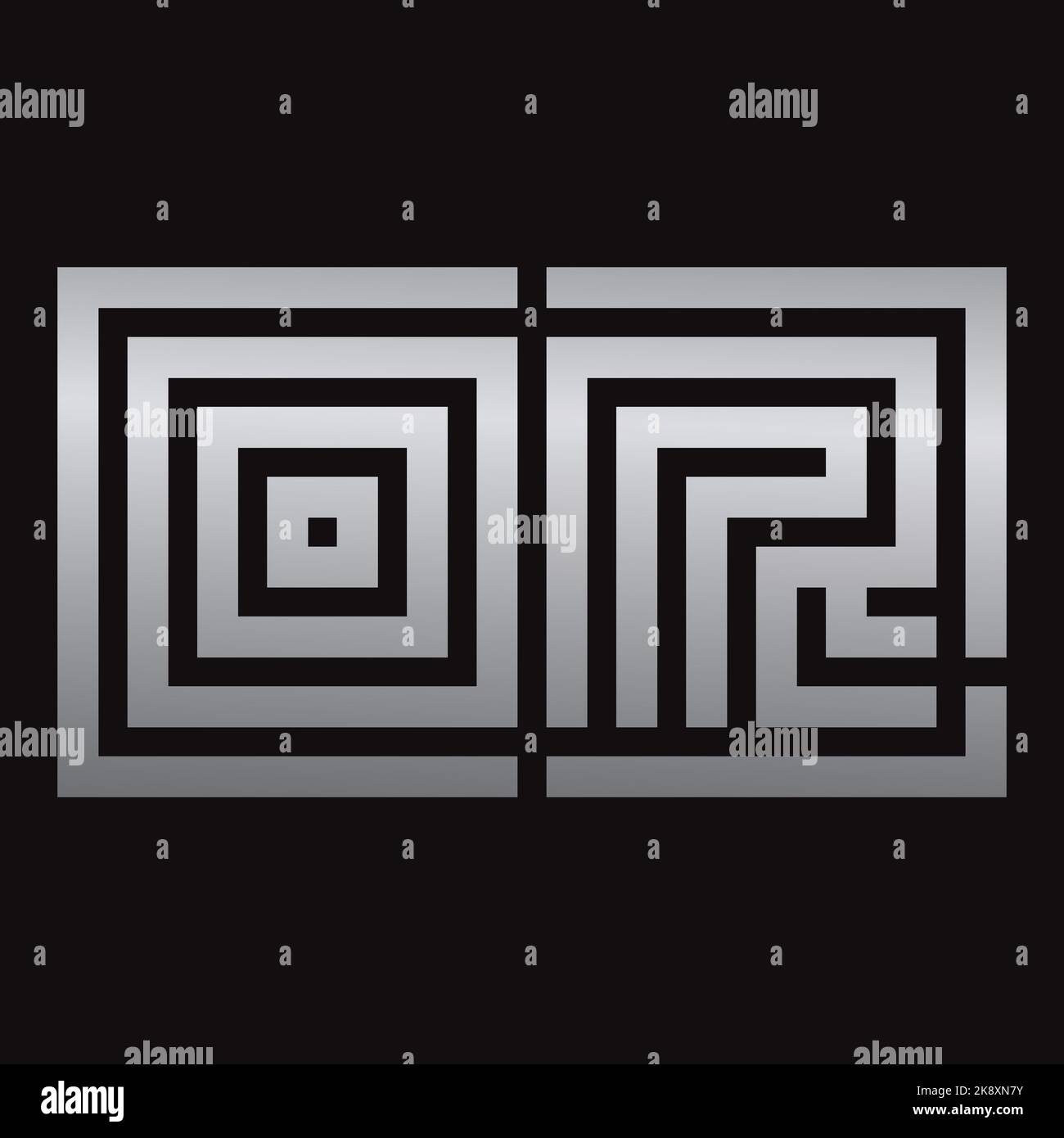 Or Lettering Maze Typography Design Vector Illustration. Editable ...