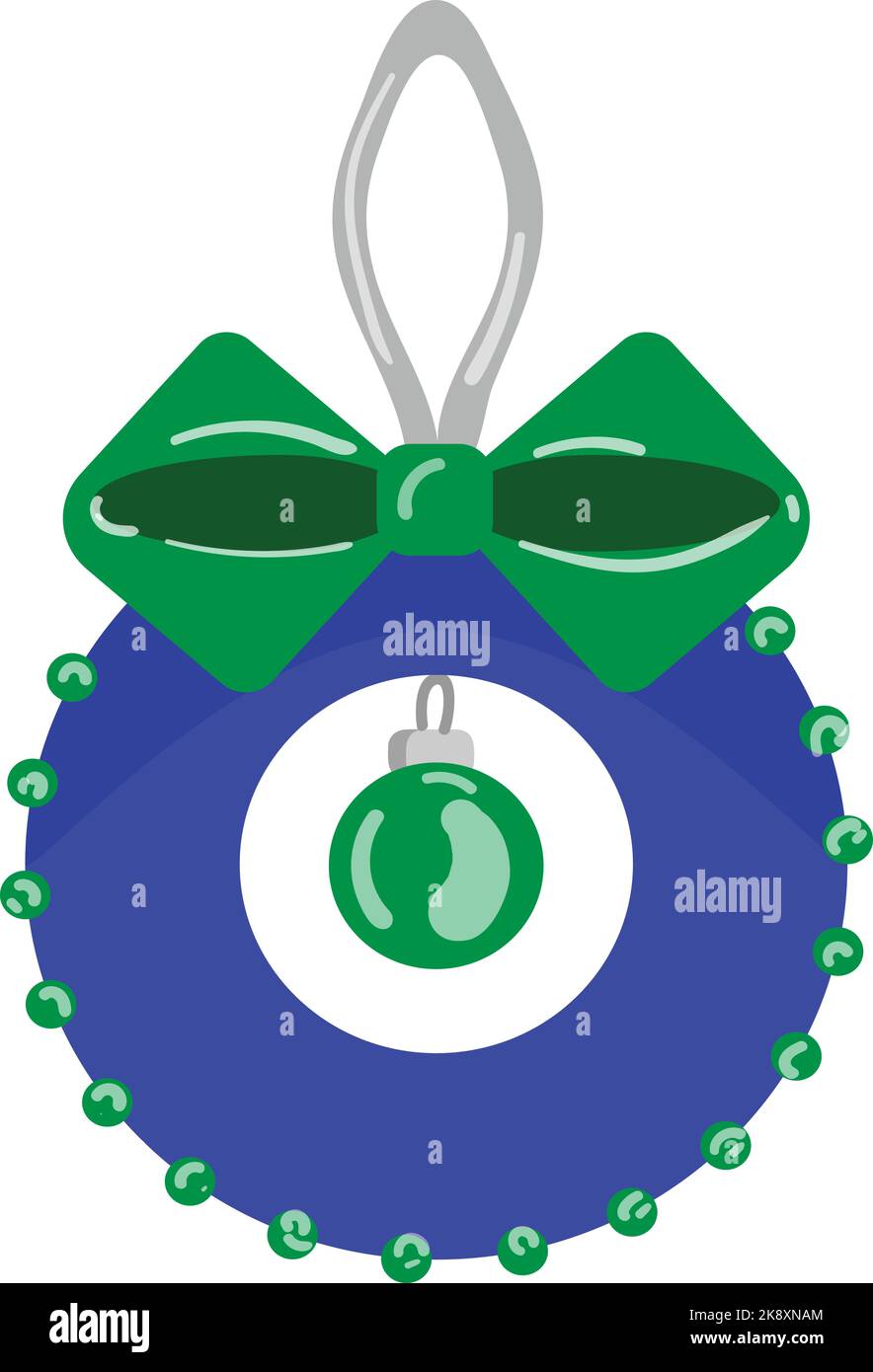 Cute Christmas tree toy icon cartoon vector. Winter decoration Stock ...