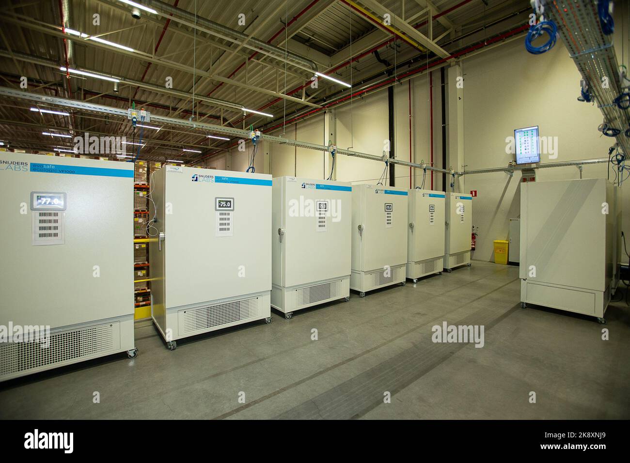 Illustration picture shows and the -80 degrees storage containers where ...