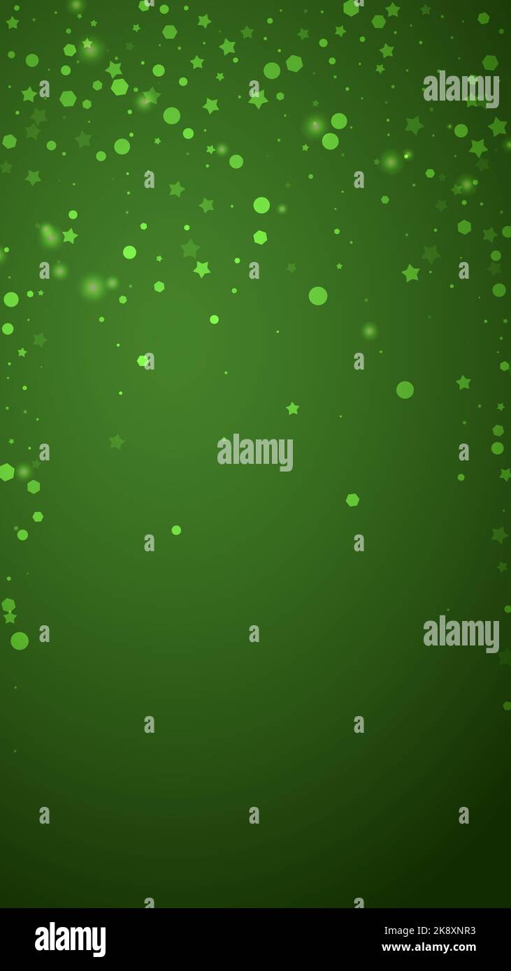 Snowy christmas background. Subtle flying snow flakes and stars on ...