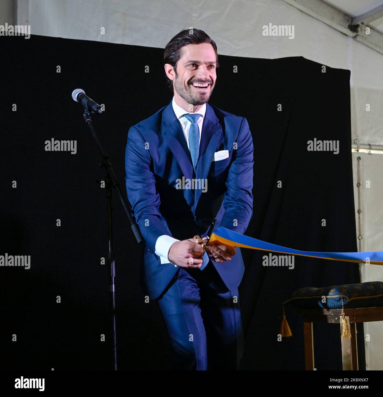 Borgvik, Grums, Sweden, 25 October, 2022. Prince Carl Philip and ...