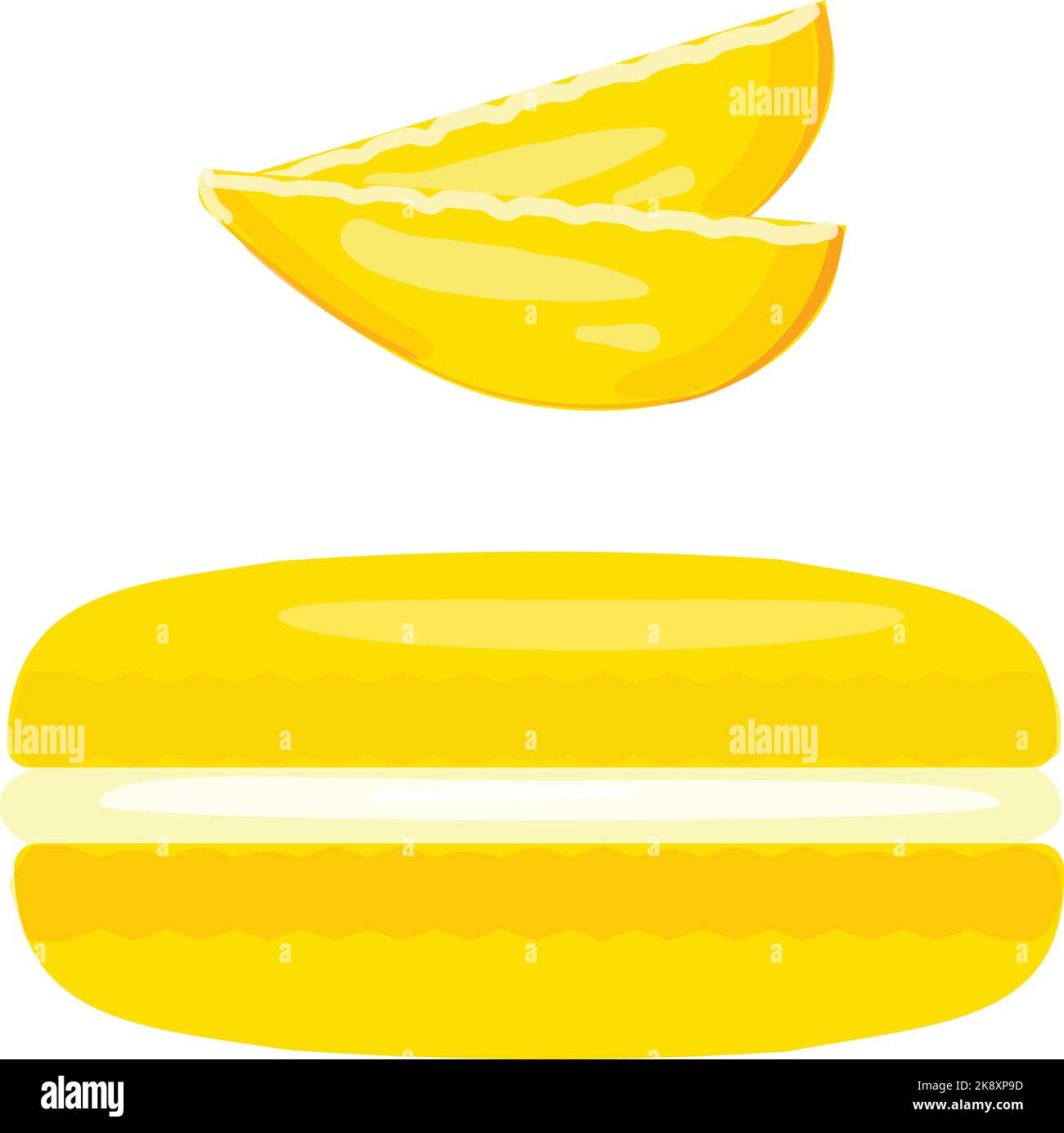 Mango macaroon icon cartoon vector. Cake french Stock Vector Image ...