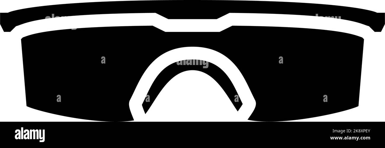 medical glasses frame glyph icon vector illustration Stock Vector Image ...