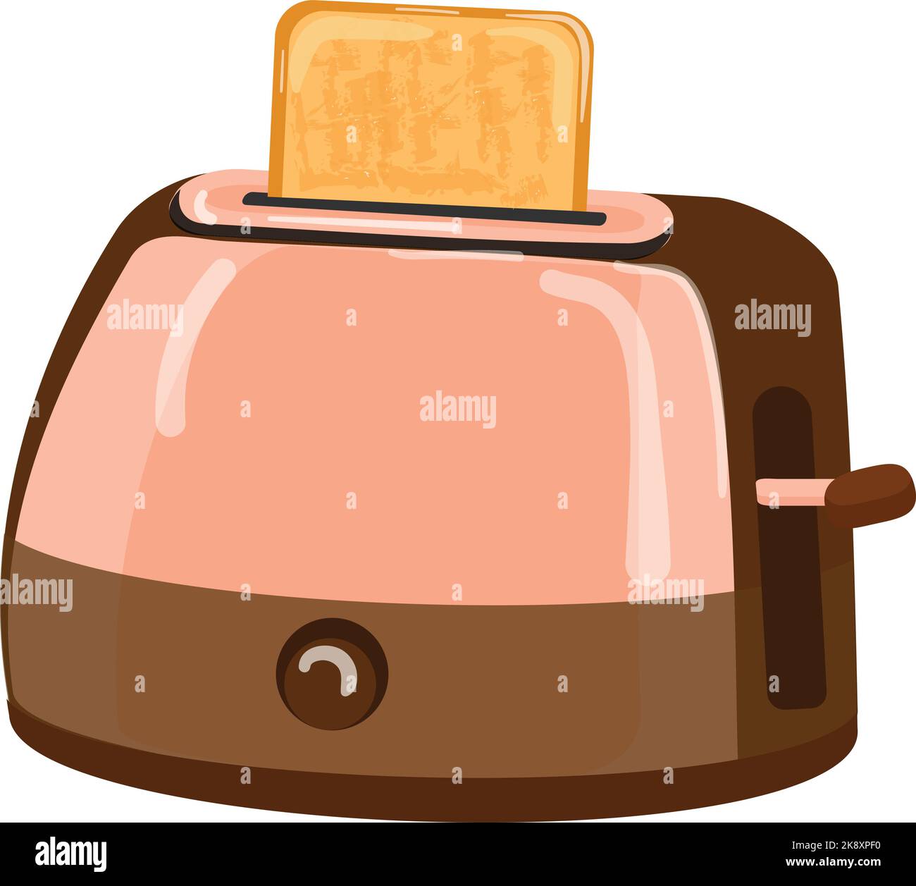 Breakfast toaster icon cartoon vector. Bread machine Stock Vector Image ...