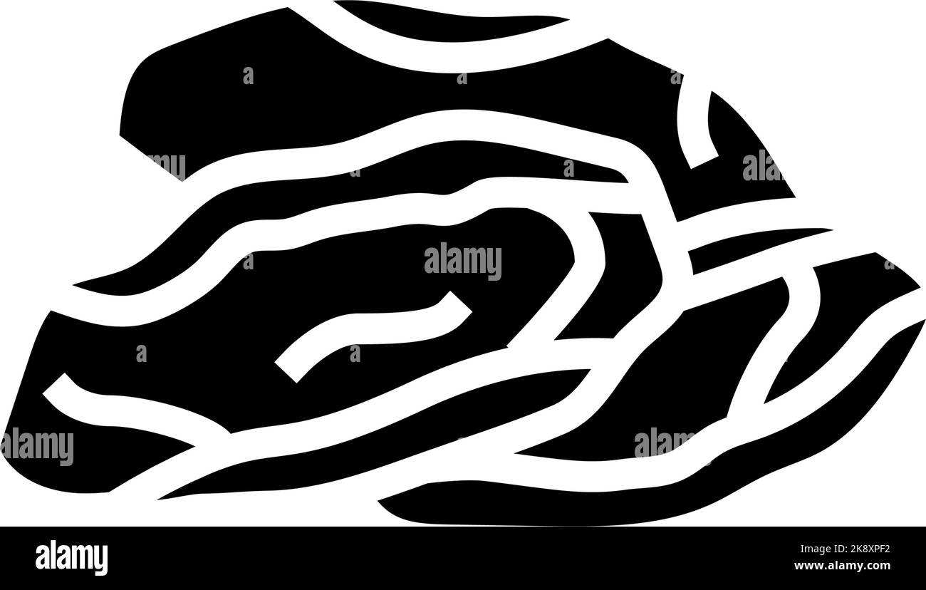 mango dried fruit glyph icon vector illustration Stock Vector Image ...